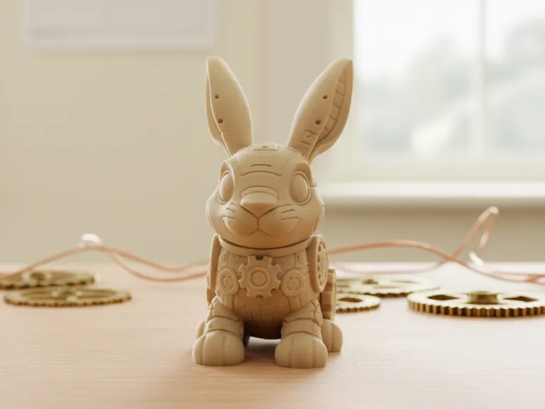 Gear-Rabbit Bot from Clockwork Forest - Free 3D Print Model - MakerWorld