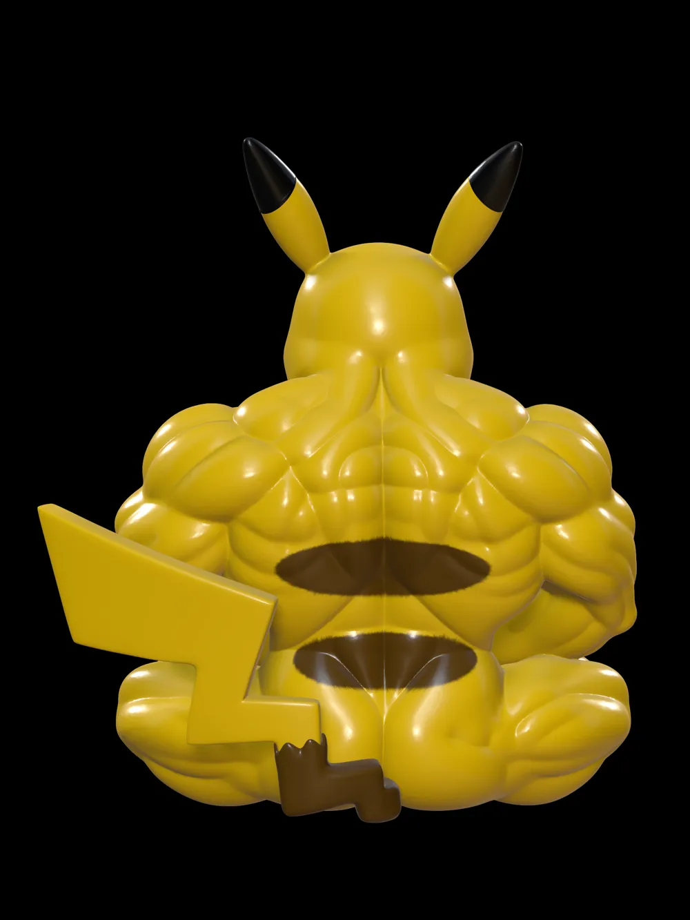 pikachu-lv-99-muscle-meditation - Free 3D Print Model - MakerWorld