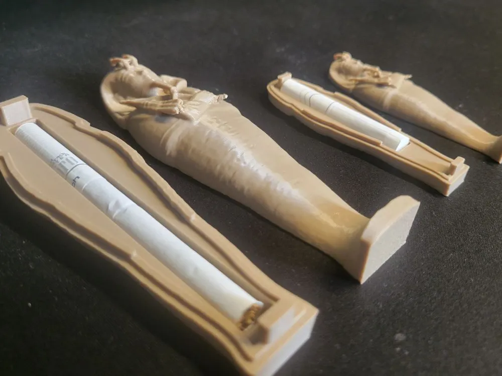 Last cigarrete stash Pharaoh Sarcophagus - Free 3D Print Model - MakerWorld