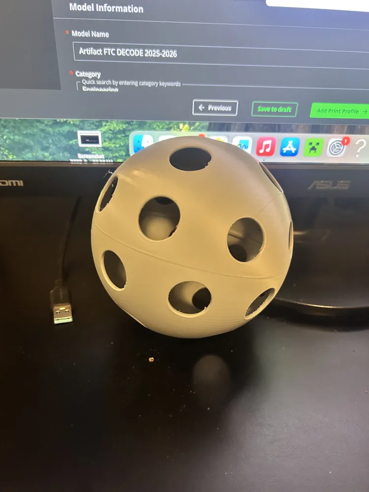 Artifact - FTC DECODE 2025-2026 season by Velocity Raptors FTC MakerWorld: Download Free 3D Models