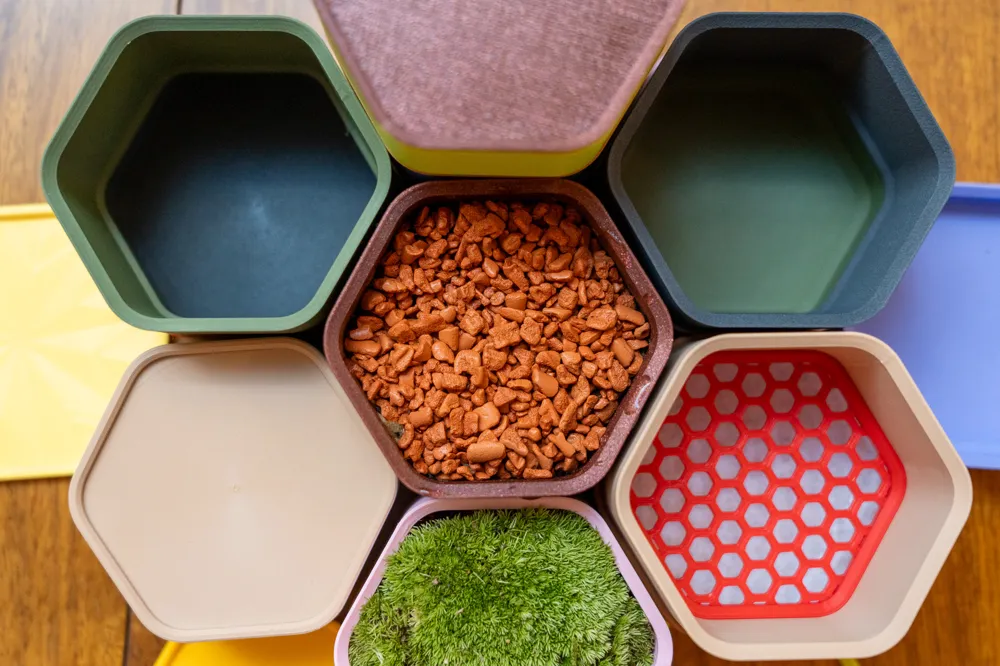 Mote Pot Modular Planter Starter Kit - Small Hexagon - Free 3D Print ...