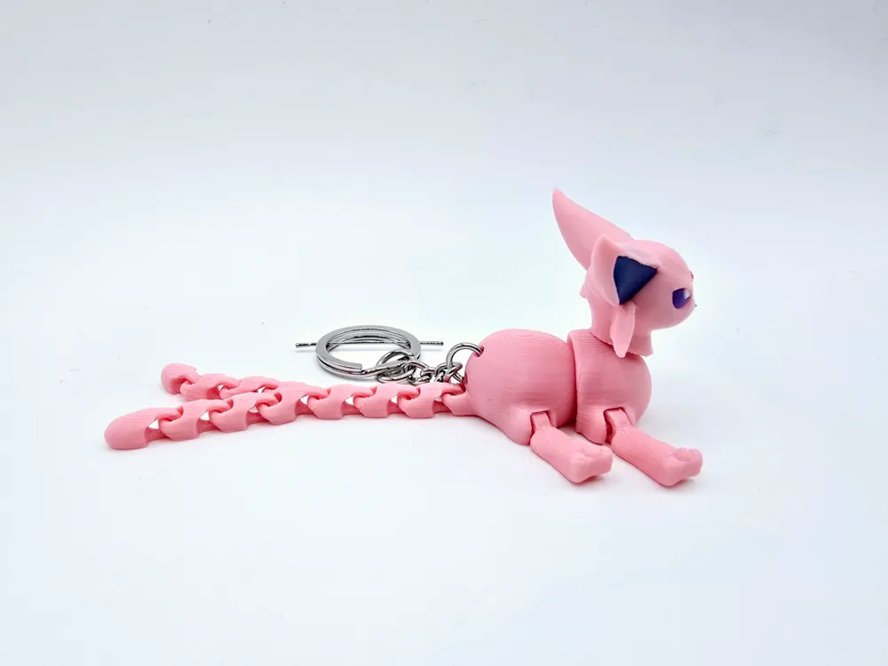 Flexi Espeon Pocket Pet Keychain by FilliFuu MakerWorld: Download Free ...