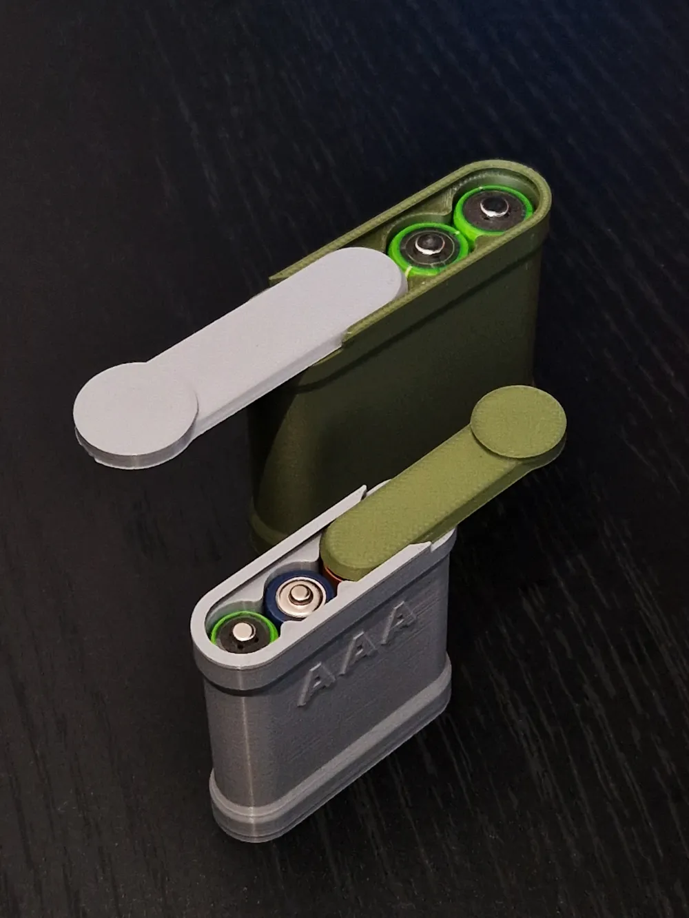 AA/AAA/18650 - Battery Case (Sliding Lid Box) - Free 3D Print Model ...