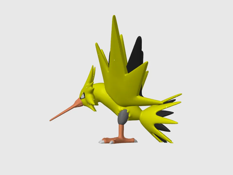 Zapdos Multicolor - Free 3D Print Model - MakerWorld