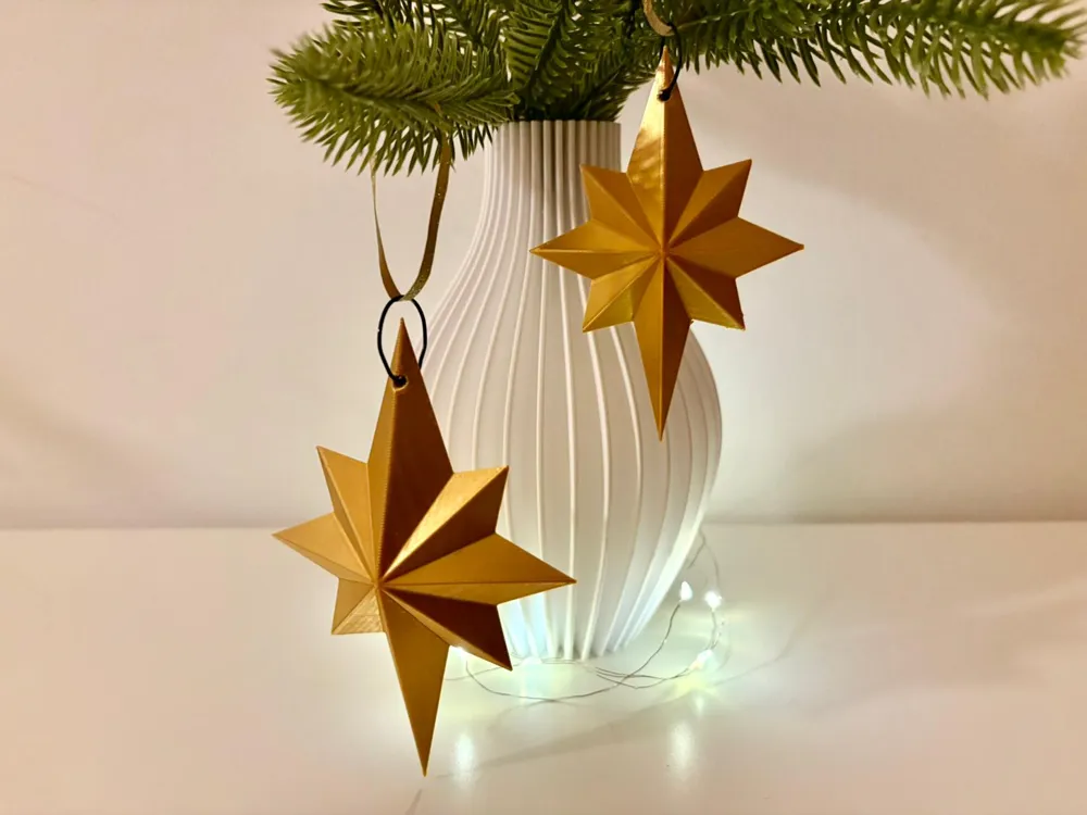Christmas Star Ornament - Free 3D Print Model - MakerWorld