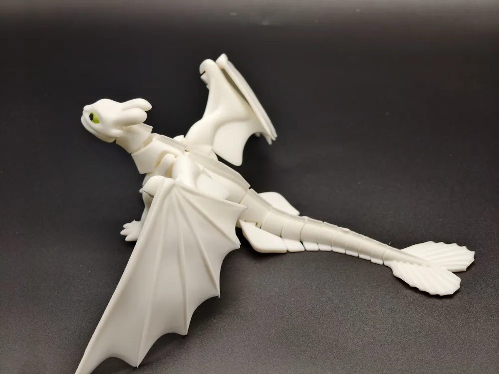 How to Train Your Dragon, Light Fury, New Light Fury, no supports, MINI ...