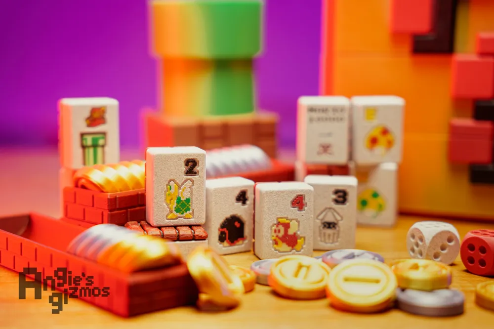 Mahjong Mario 8-bit (Ensemble Complet) - Modèle d'Impression 3D Gratuit ...