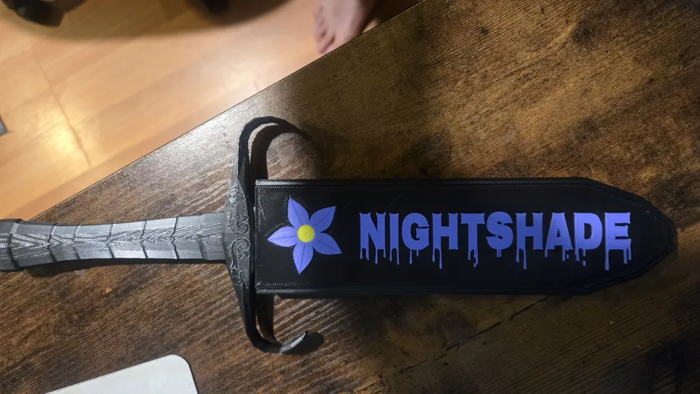 Two Time Dagger Sheath - Nightshade - Free 3D Print Model - MakerWorld