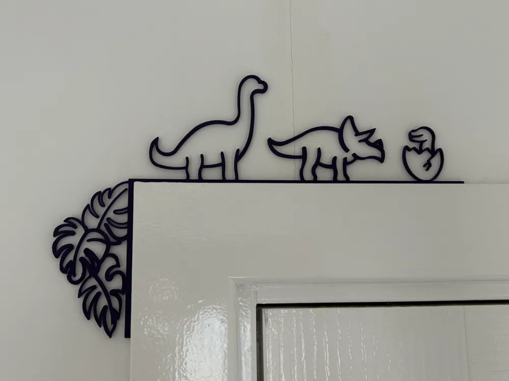 Dinosaur - Door Corner - Free 3D Print Model - MakerWorld