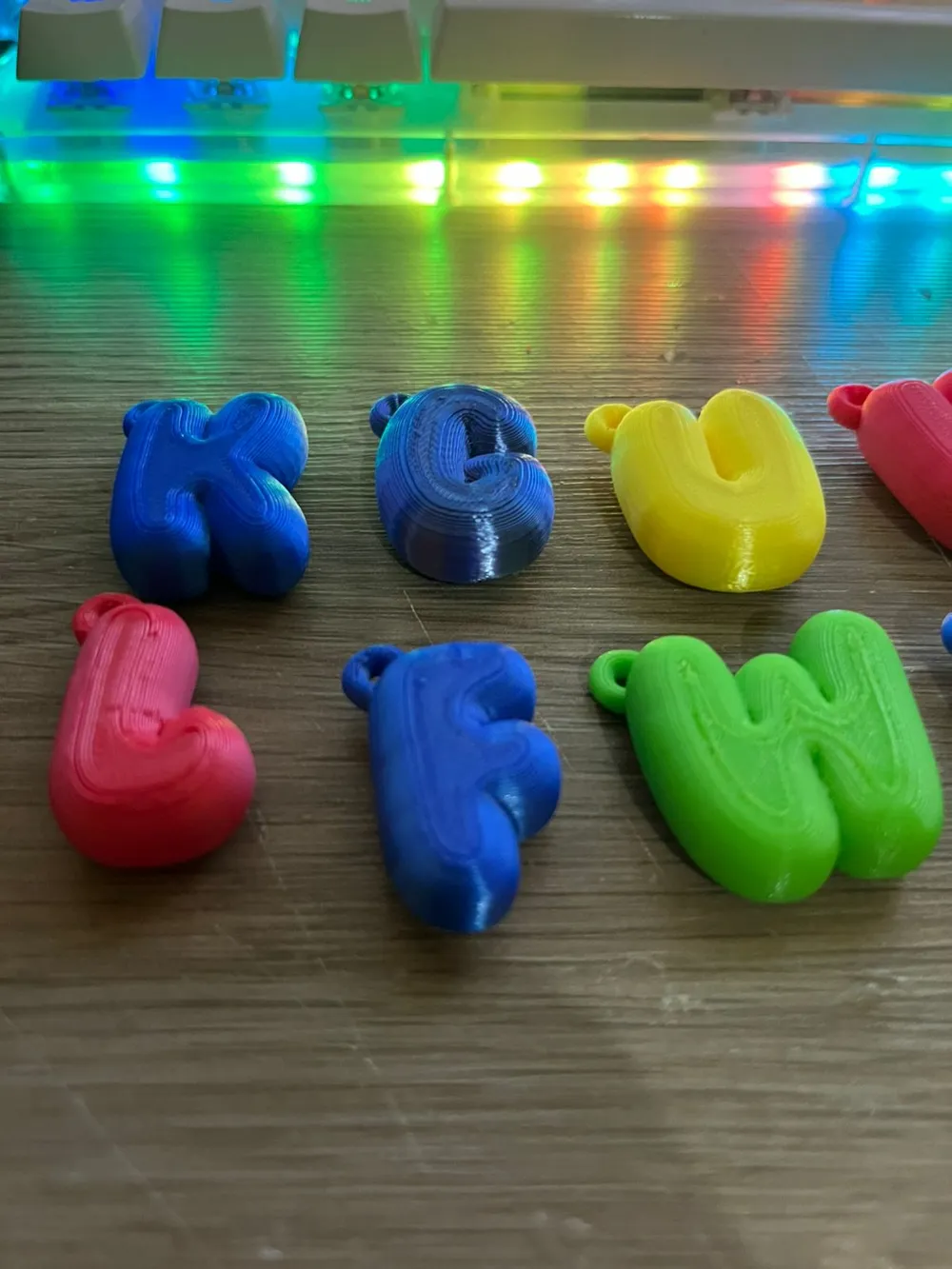 balloon letter keychain - Free 3D Print Model - MakerWorld