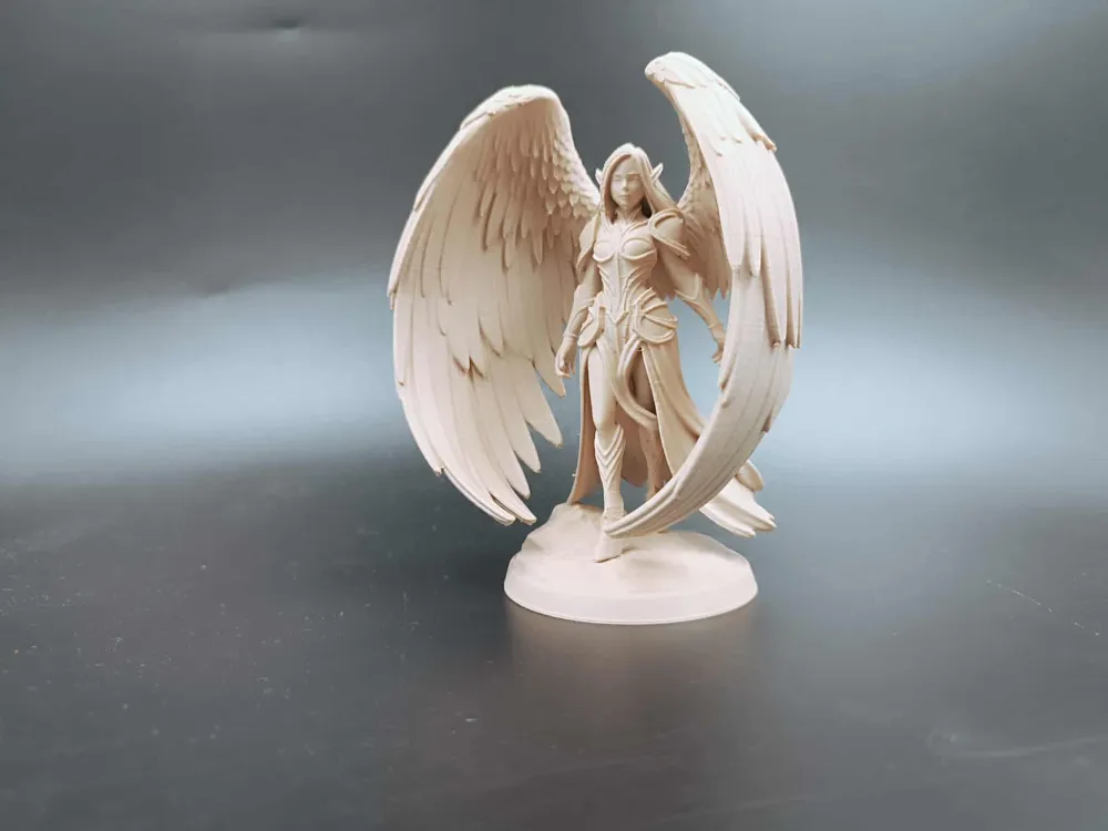 Elf Angel Warrior Statue - Fantasy - D&D - RPG - Free 3D Print Model ...