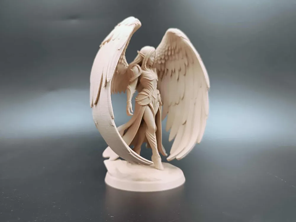Elf Angel Warrior Statue - Fantasy - D&D - RPG by drakeforge3d MakerWorld: Download Free 3D Models