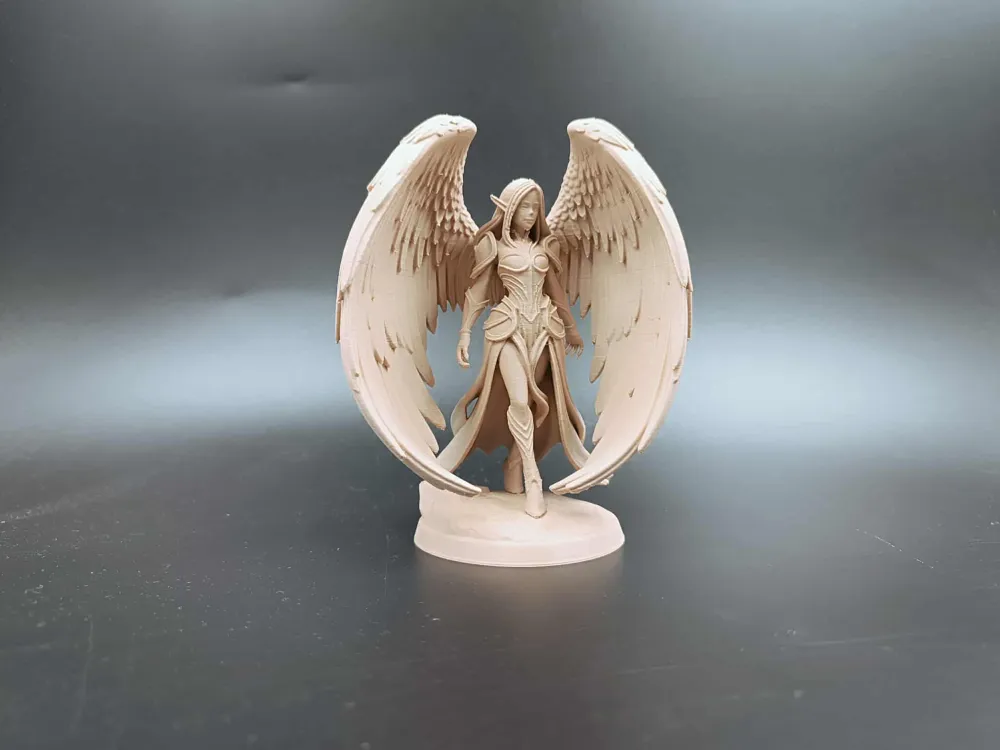 Elf Angel Warrior Statue - Fantasy - D&D - RPG by drakeforge3d MakerWorld: Download Free 3D Models