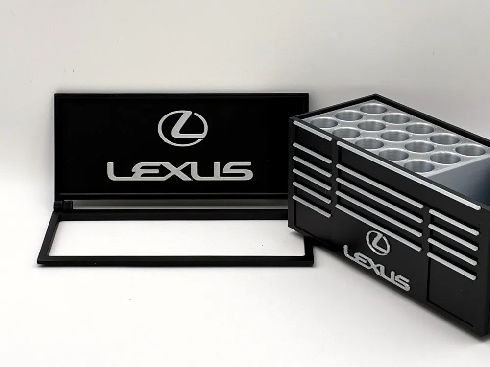Lid- Lexus toolbox desk pen holder organizer by Mrtk1970 MakerWorld ...