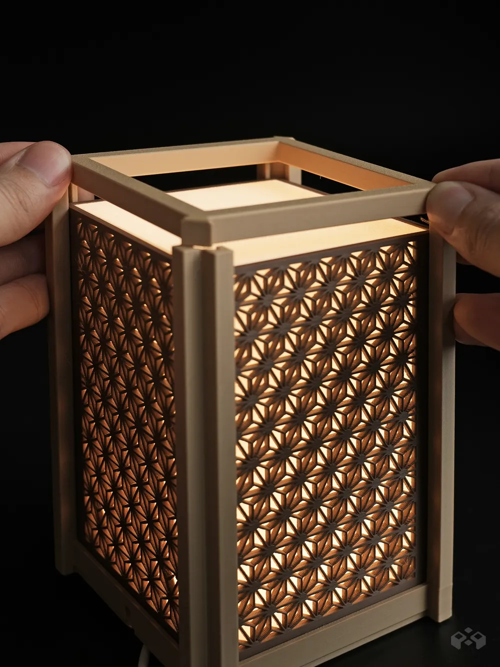 Japanese Shoji Lamp - Kumiko / LED KIT 001 - Free 3D Print Model ...