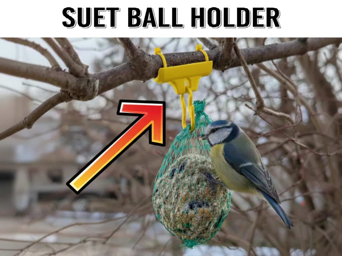 Universal Suet Ball Holder - Zip-Tie Mount - Free 3D Print Model ...