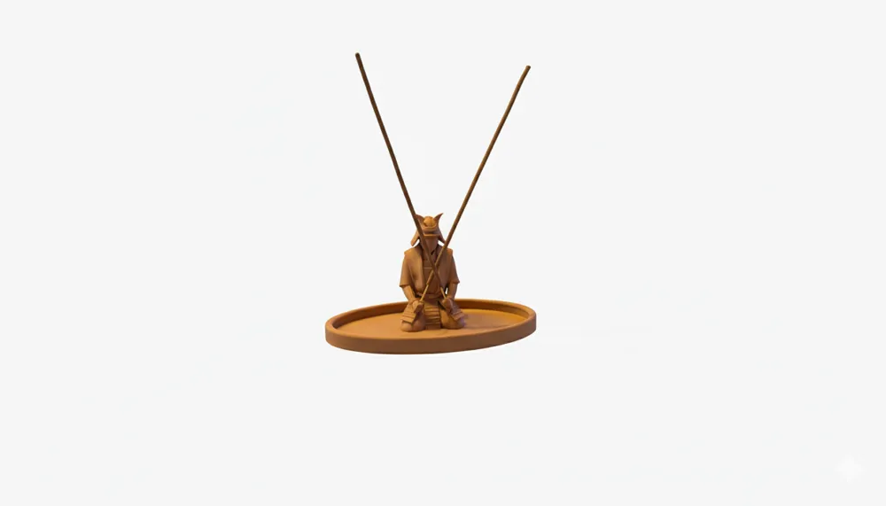 Samurai Incense Holder - Free 3D Print Model - MakerWorld
