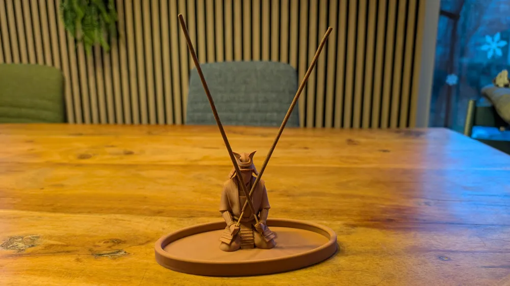 Samurai Incense Holder - Free 3D Print Model - MakerWorld