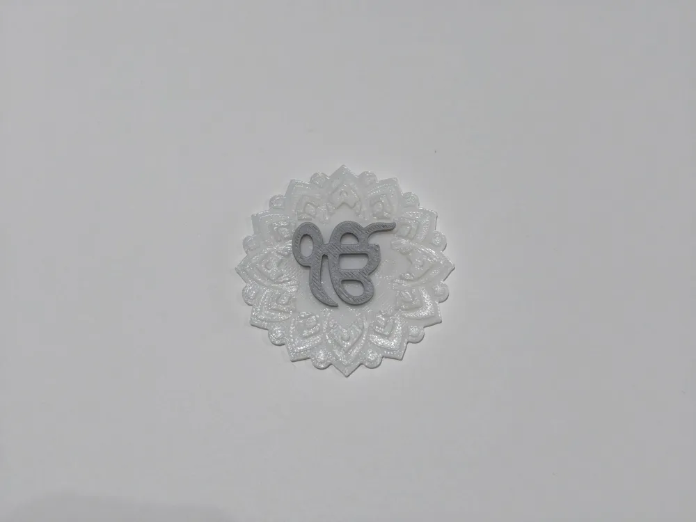 Ik Onkar in Mandala Pattern - Free 3D Print Model - MakerWorld