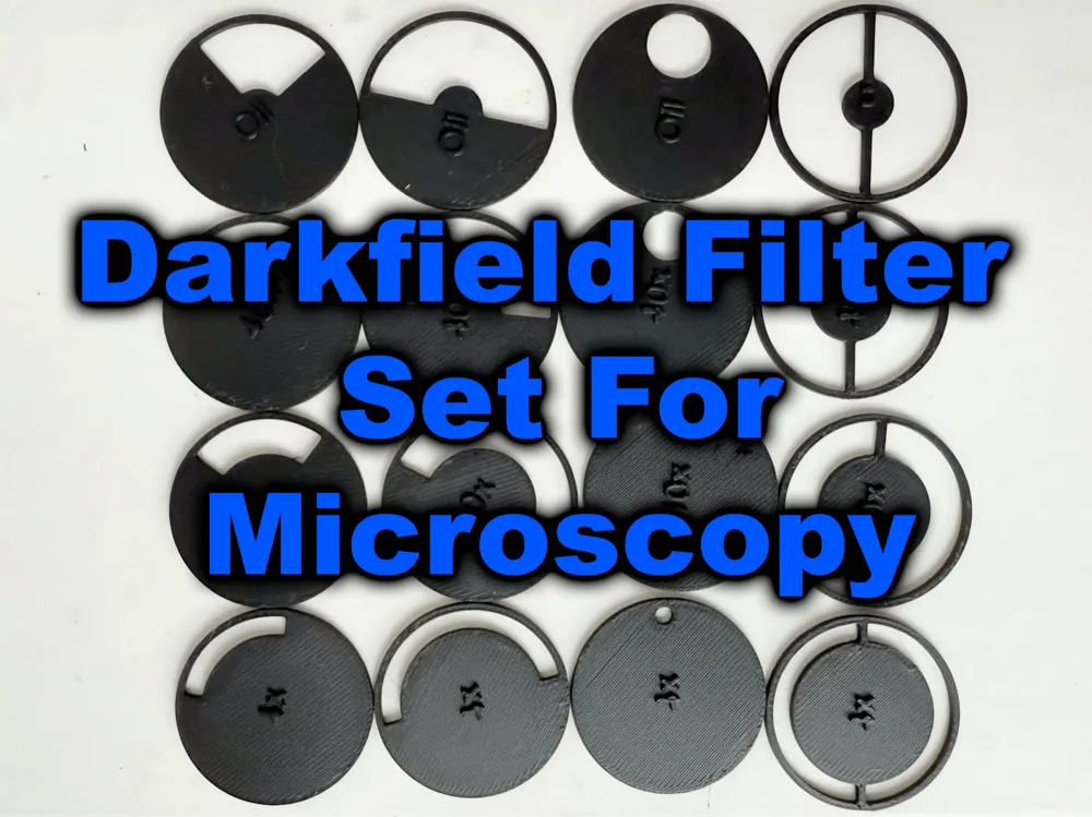 Modular Darkfield Filter Set for Microscopy by Elanio MakerWorld ...
