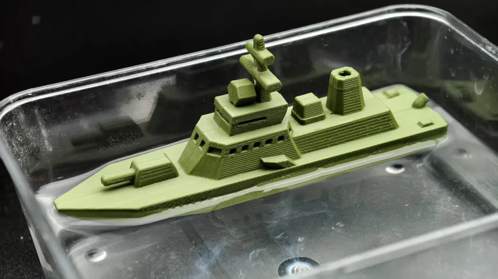Warship that can float on water, no supports needed by user_1679480106 ...