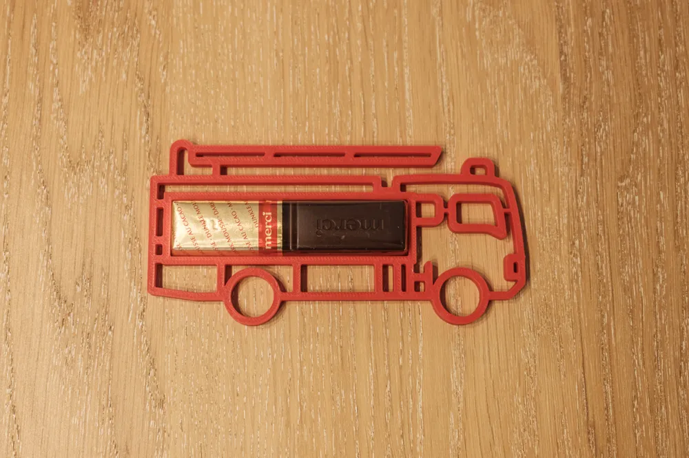 Merci Halter Feuerwehr / Feuerwehrwagen – Kostenloses 3D-Druckmodell ...
