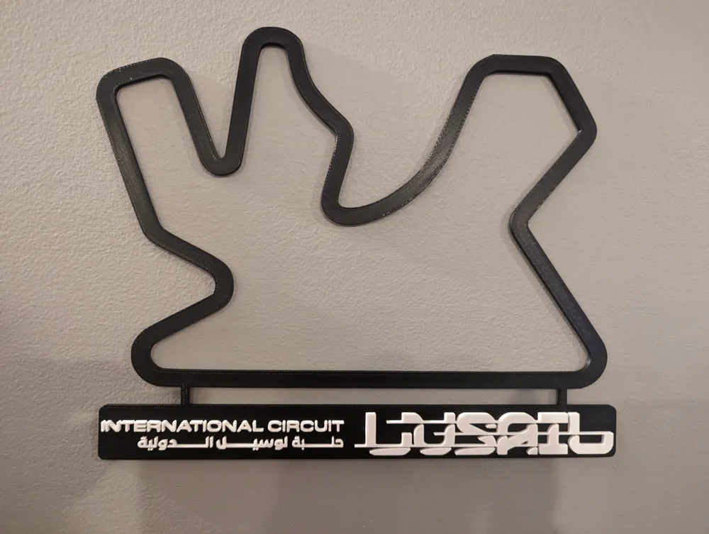Lusail International Circuit Track Map (With Nameplate) by dakjones82 ...