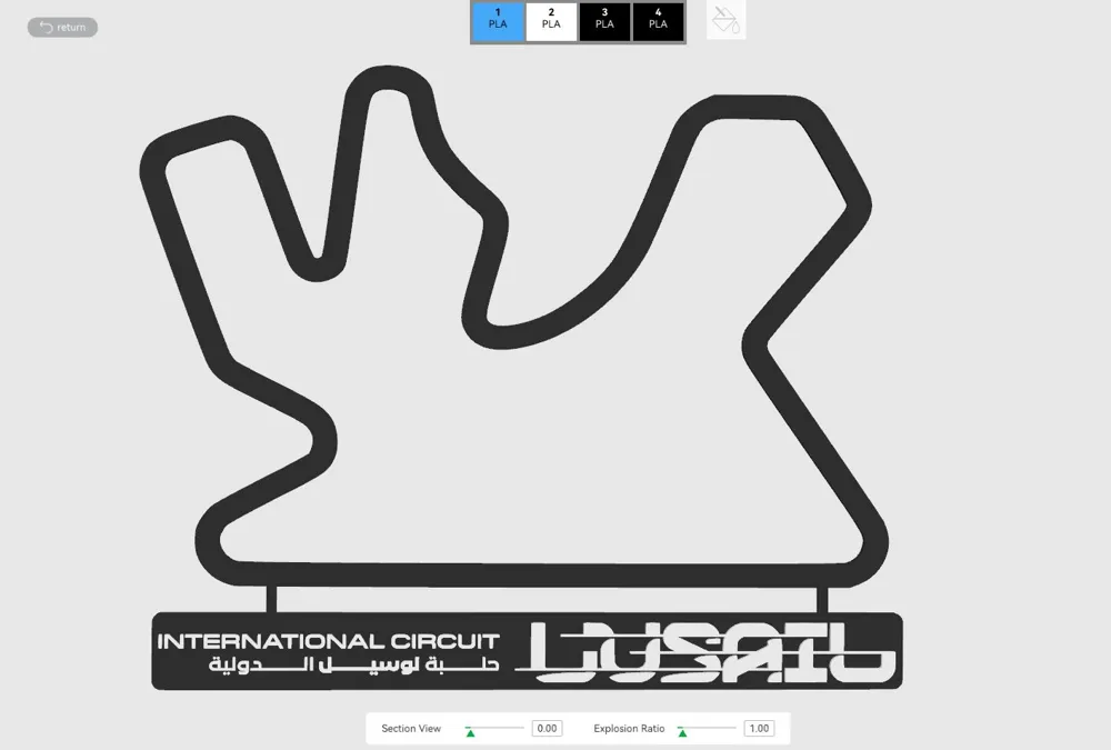 Lusail International Circuit Track Map (With Nameplate) by dakjones82 ...