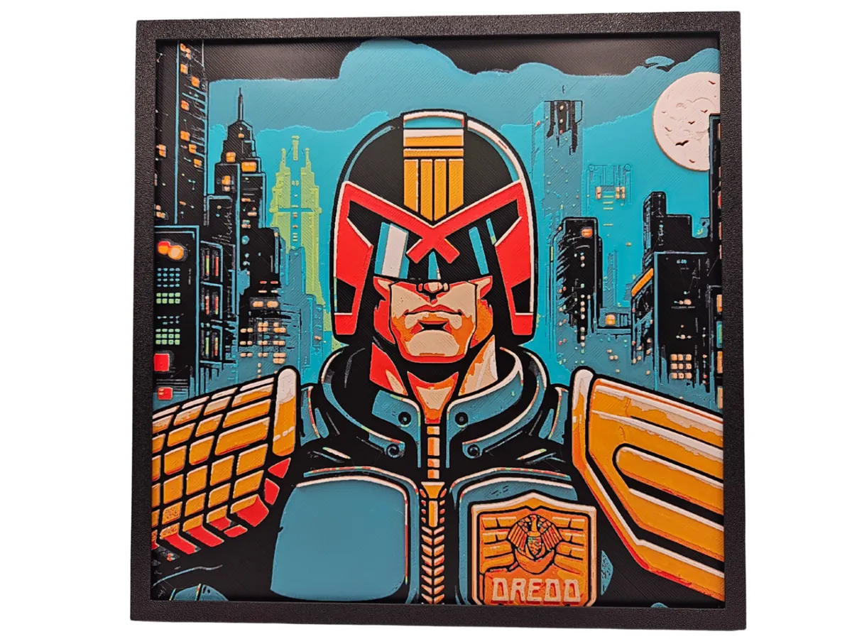Judge Dredd - Free 3D Print Model - MakerWorld