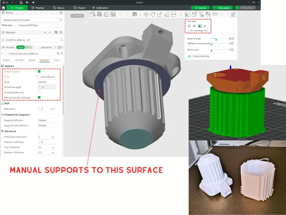 A1 mini 3軸AMSLiteコンパクトフィーダーマウント 作成者： Penguin_holic MakerWorld：無料3Dモデルをダウンロード