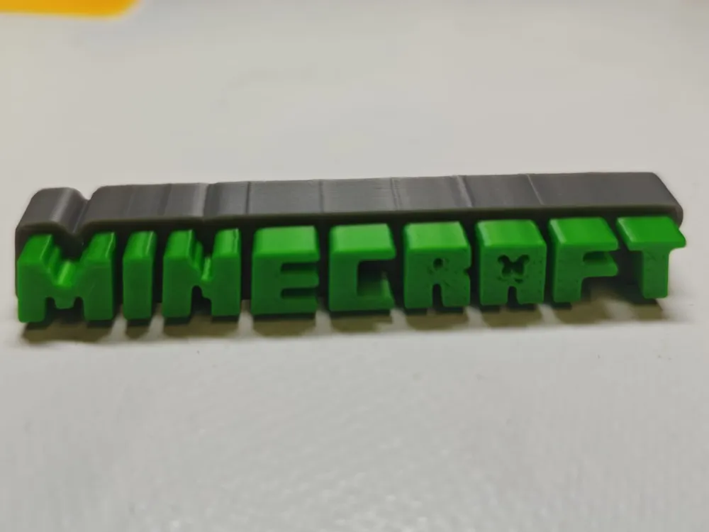 Minecraft logo/sign (NO AMS/AMS) by imor3d MakerWorld: Download Free 3D ...