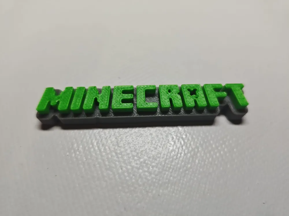 Minecraft logo/sign (NO AMS/AMS) by imor3d MakerWorld: Download Free 3D ...