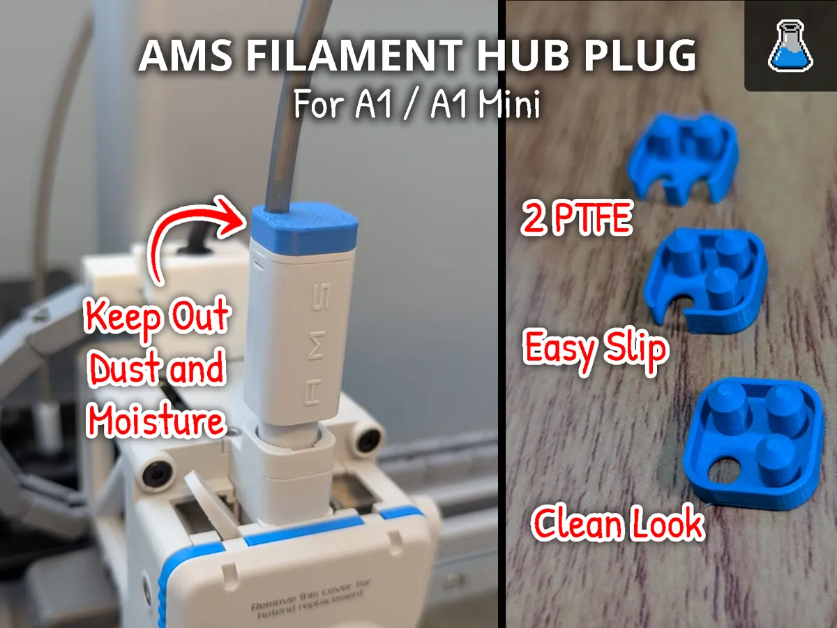 AMS Filament Hub Plug for A1/A1 Mini - Free 3D Print Model - MakerWorld