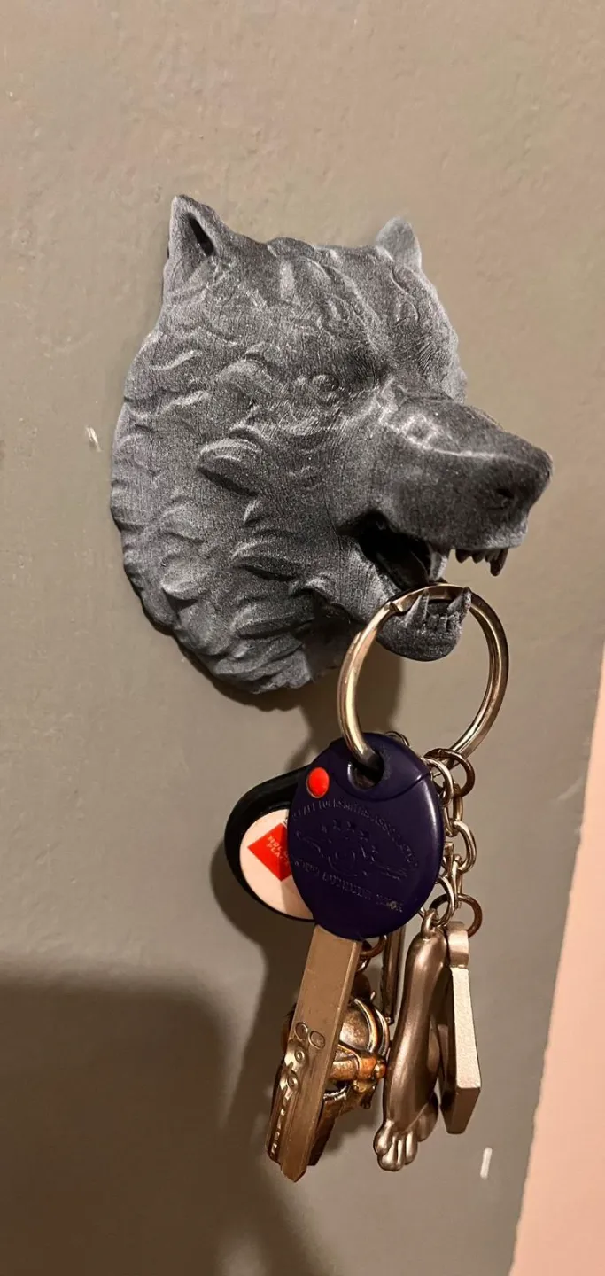 Wolf key hanger by Dr.Gru - MakerWorld