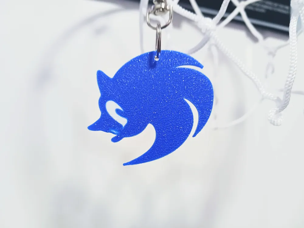 Sonic the Hedgehog Keychain by Printing Chaos - MakerWorld