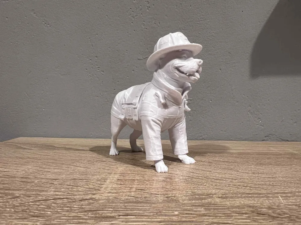 Feuerwehrmann American Pit Bull Terrier – Kostenloses 3D-Druckmodell ...
