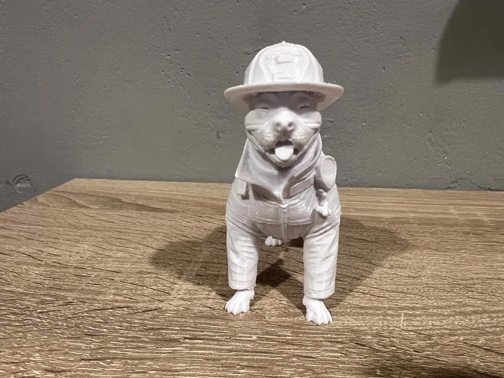 Feuerwehrmann American Pit Bull Terrier – Kostenloses 3D-Druckmodell ...