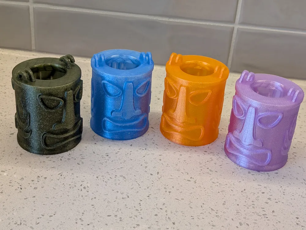 String Light Tiki Shades - Clip On Covers - Free 3D Print Model ...
