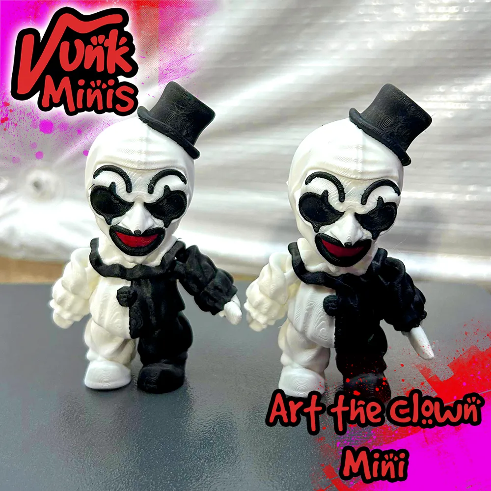 Mini Art the Clown Multicolor Flexi by Vunk Flexis MakerWorld: Download ...