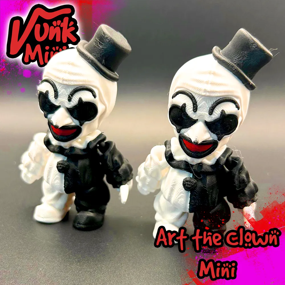 Mini Art the Clown Multicolor Flexi by Vunk Flexis MakerWorld: Download ...