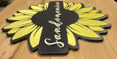Sunflower Customizable Name Plate Door Wall Decor by tsandome ...