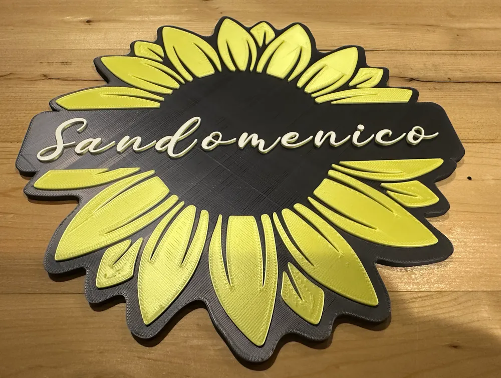 Sunflower Customizable Name Plate Door Wall Decor by tsandome ...