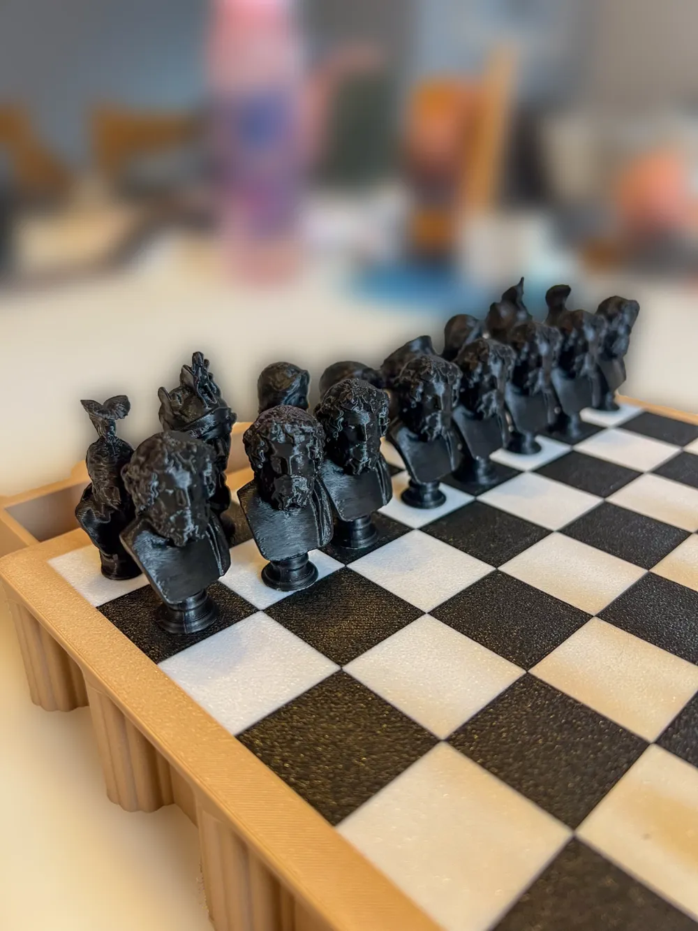 Greek Gods Chess Board - Free 3D Print Model - MakerWorld