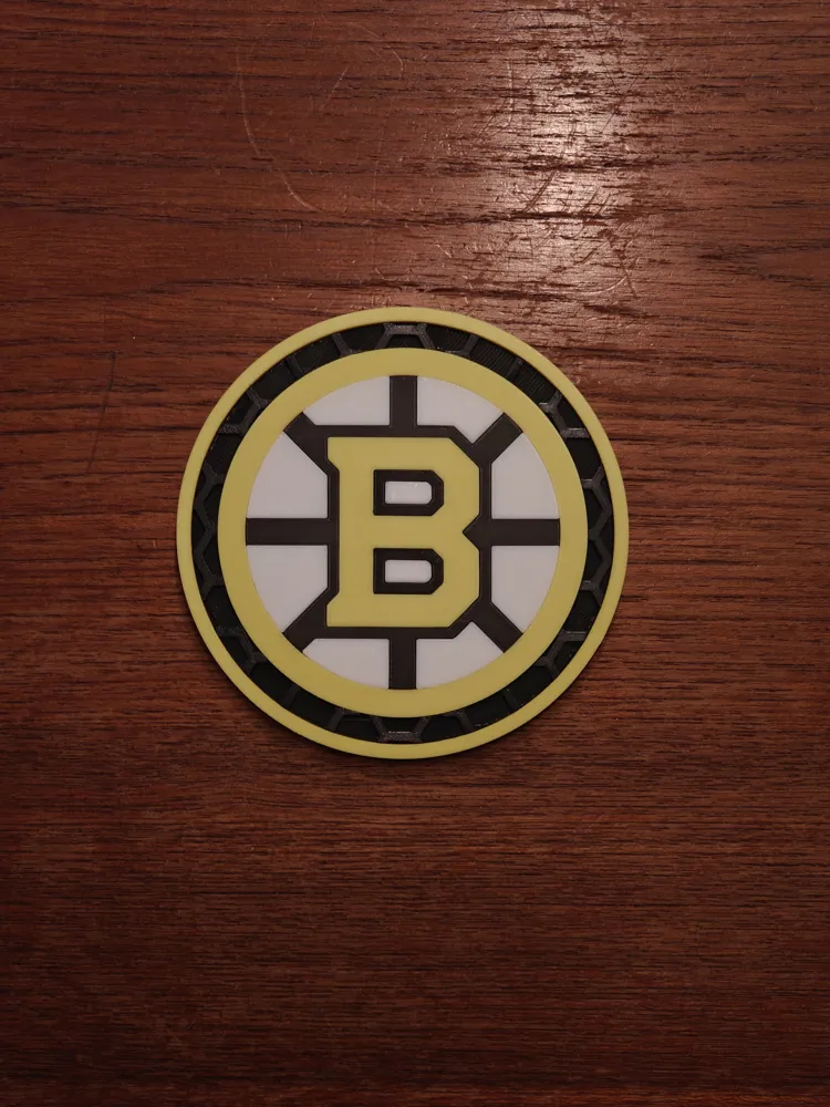 Boston Bruins: Hex Coaster - Free 3D Print Model - MakerWorld