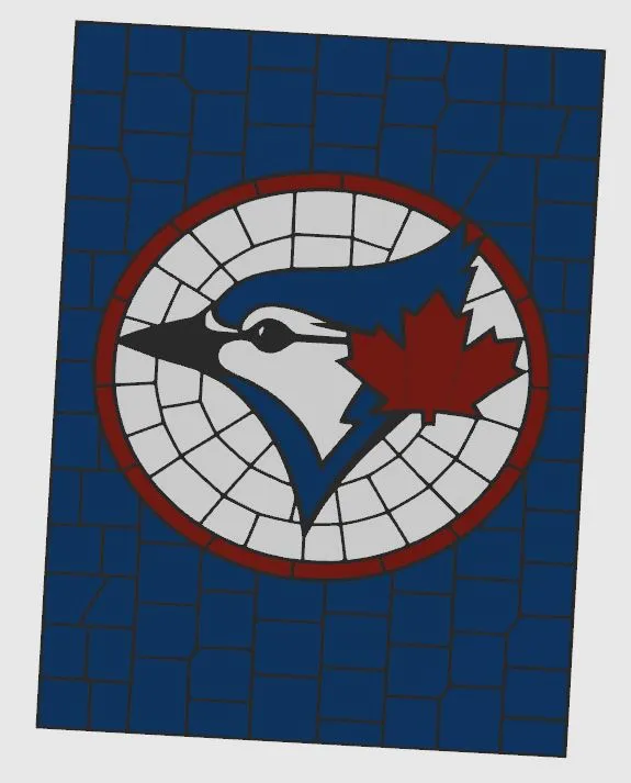 Toronto Blue Jays light (Swappable Glass) - Free 3D Print Model ...
