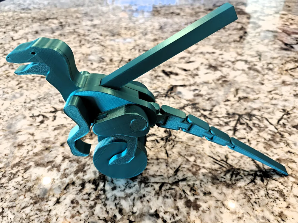 Mechanical Articulated Velociraptor - Free 3D Print Model - MakerWorld
