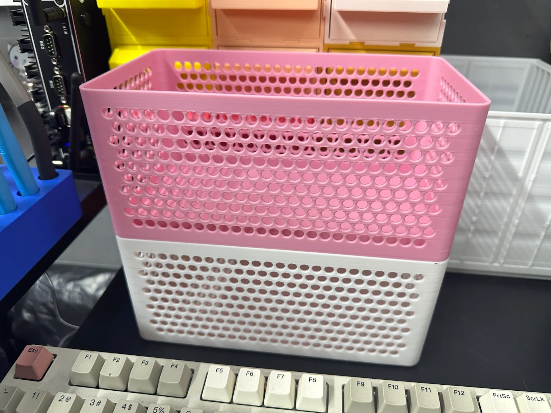 Stackable Circular Hollow Storage Box 22cm L × 12cm W × 10cm H by Miao ...