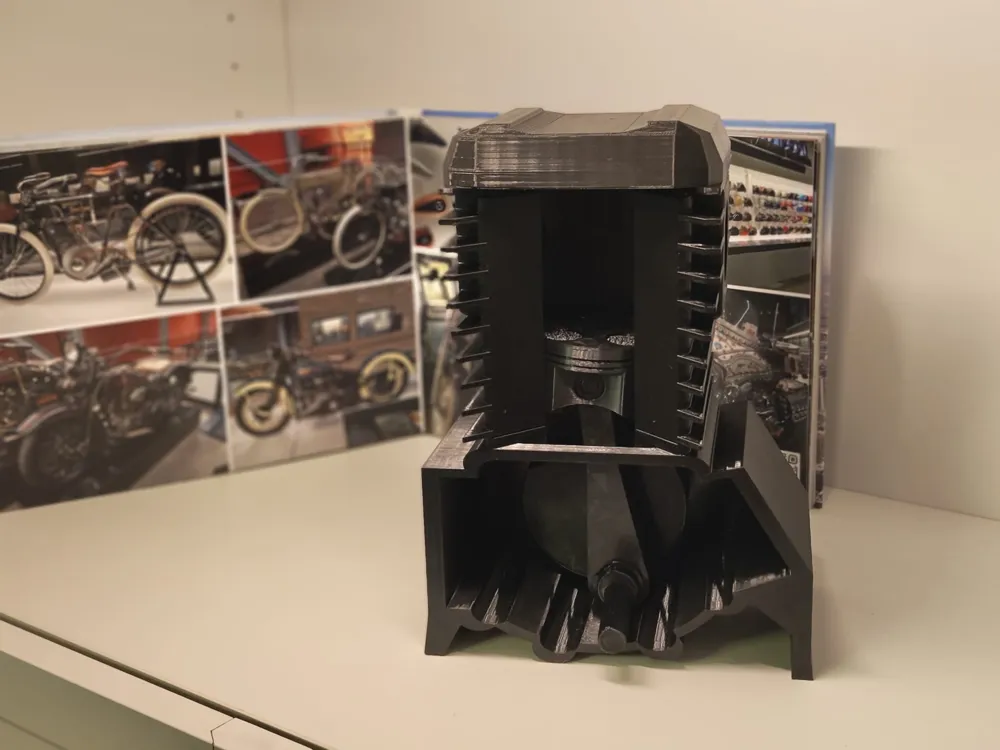 Engine Model working single-cylinder buildable kit by Rockthered ...
