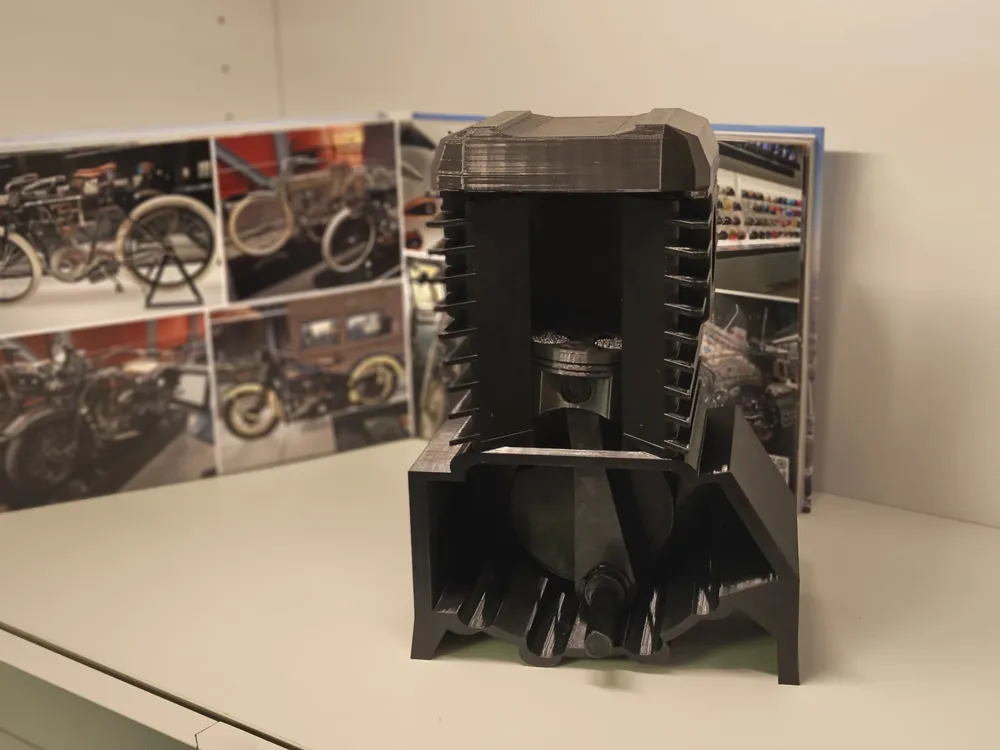 Engine Model working single-cylinder buildable kit by Rockthered ...