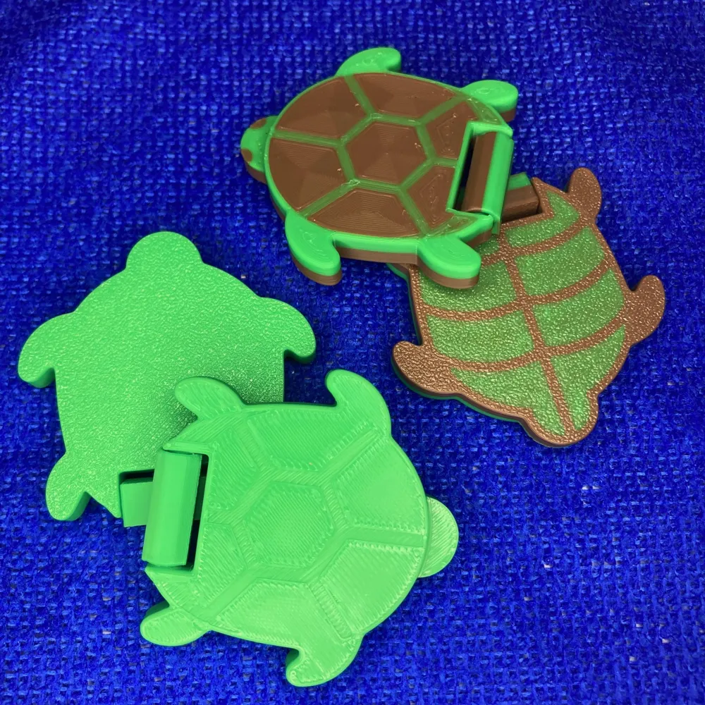 Sea Turtle Flip and Slide Fidget Toy (46 mins) - Free 3D Print Model ...